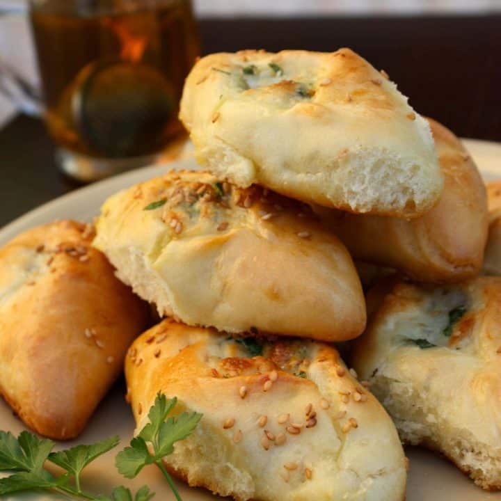 White Cheese Pastries (Fatayer Jebneh) - Little Sunny Kitchen