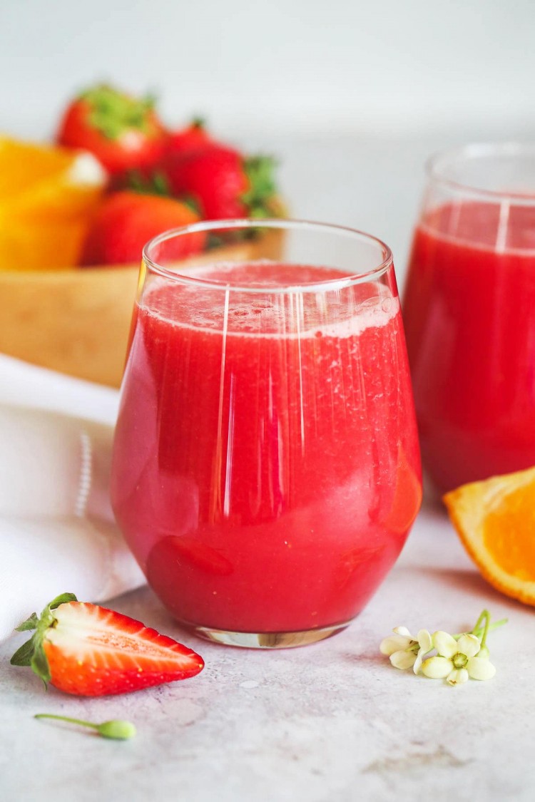 Strawberry Watermelon Smoothie - Little Sunny Kitchen