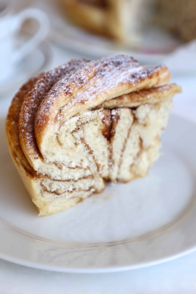 Russian Rose Bread (Braided Cinnamon Wreath) - Little Sunny Kitchen