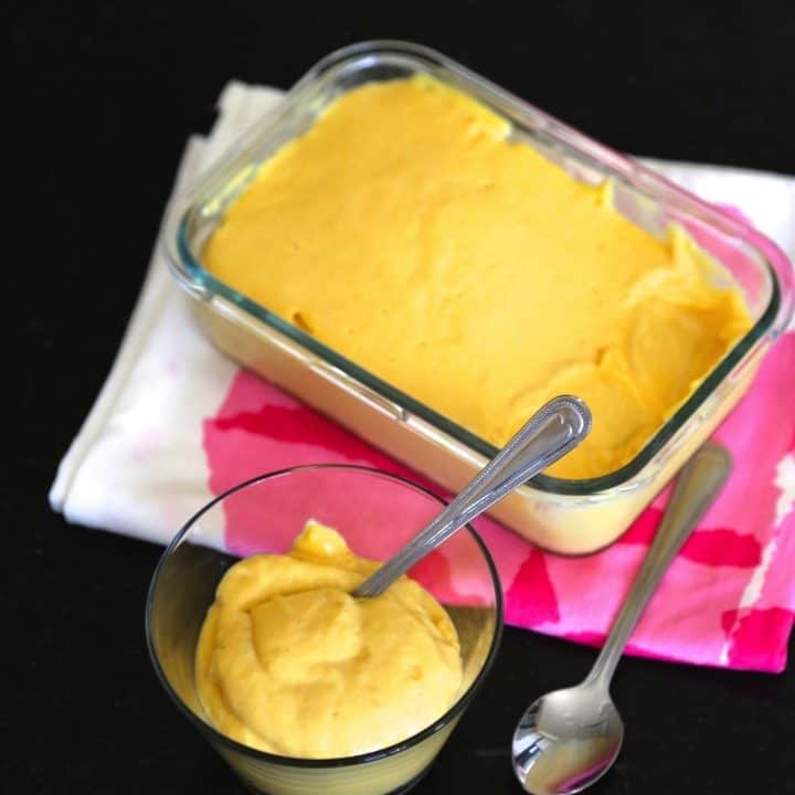 3 Ingredient Mango Mousse - Little Sunny Kitchen