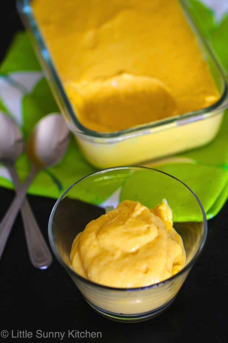 3 Ingredient Mango Mousse - Little Sunny Kitchen