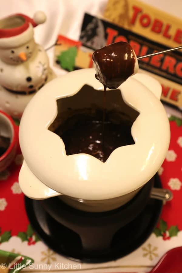 Toblerone Fondue - Little Sunny Kitchen