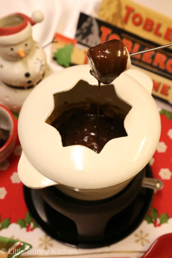 Toblerone Fondue - Little Sunny Kitchen