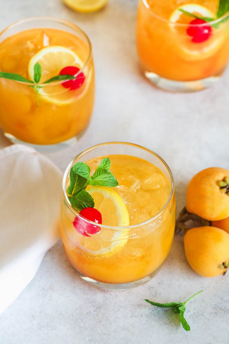 Loquat Vodka Cocktail - Little Sunny Kitchen