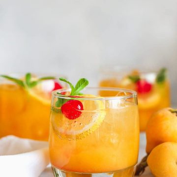 Loquat Vodka Cocktail - Little Sunny Kitchen