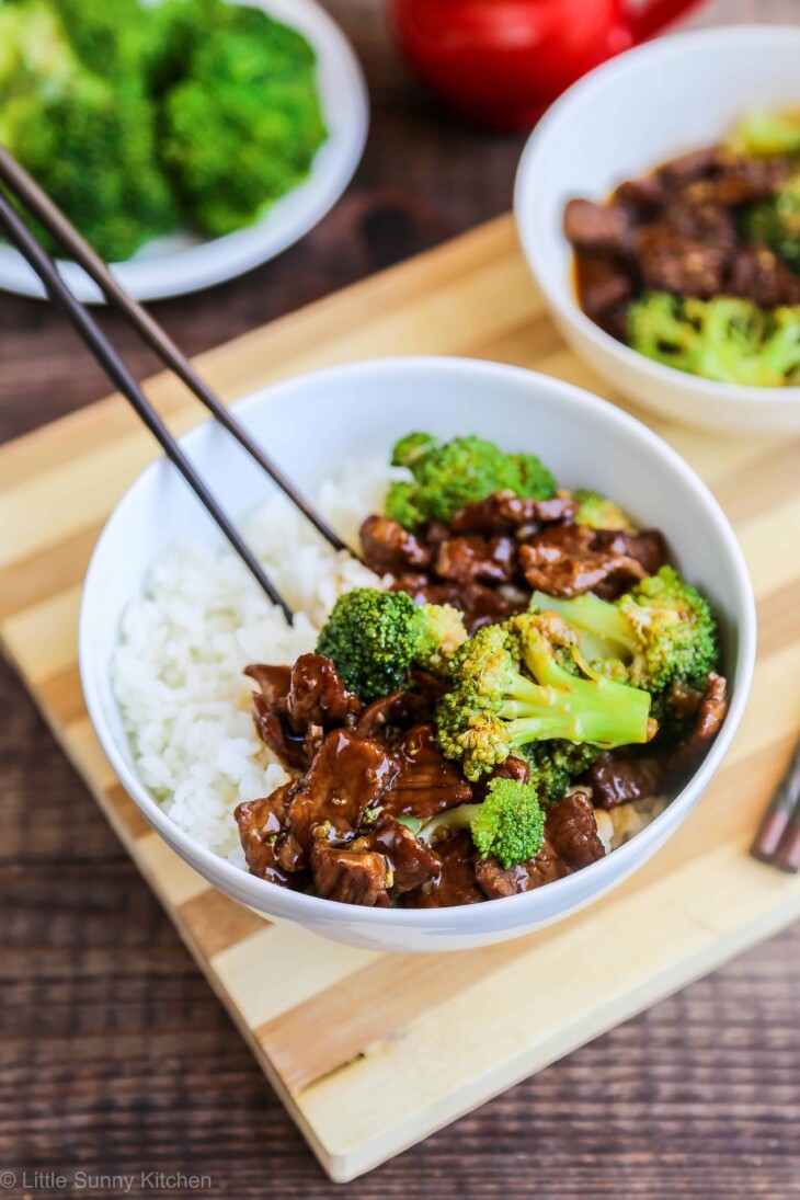 Slow Cooker Beef & Broccoli - Little Sunny Kitchen