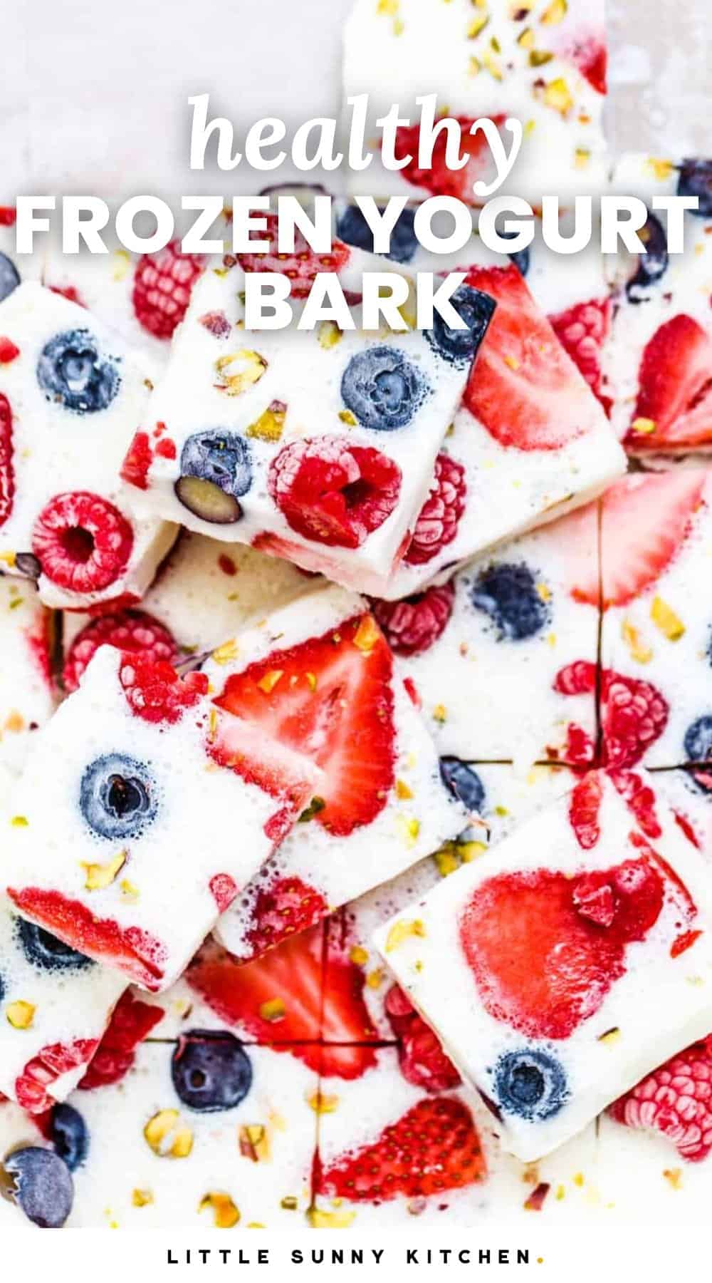 Easy Frozen Yogurt Bark Recipe - Little Sunny Kitchen