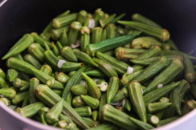 Bamya Middle Eastern Okra Stew - Little Sunny Kitchen