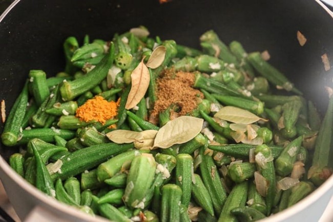 Bamya Middle Eastern Okra Stew - Little Sunny Kitchen