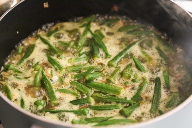 Bamya Middle Eastern Okra Stew - Little Sunny Kitchen