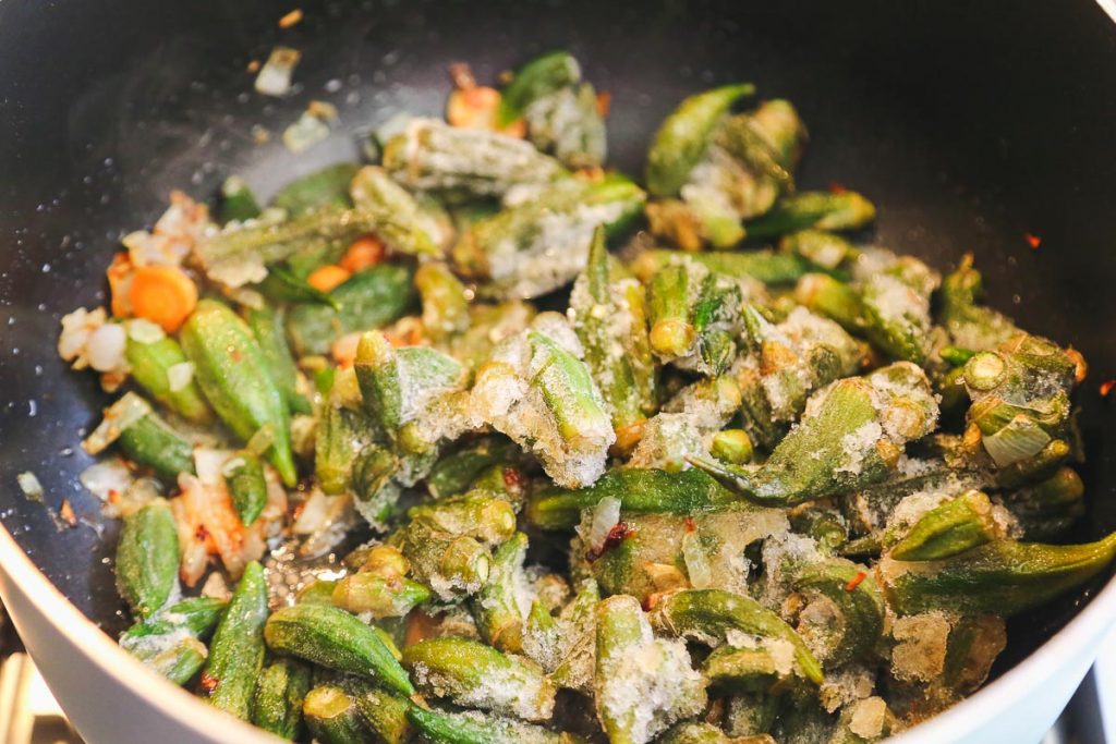 Bamya Middle Eastern Okra Stew - Little Sunny Kitchen