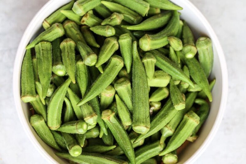 Bamya Middle Eastern Okra Stew - Little Sunny Kitchen