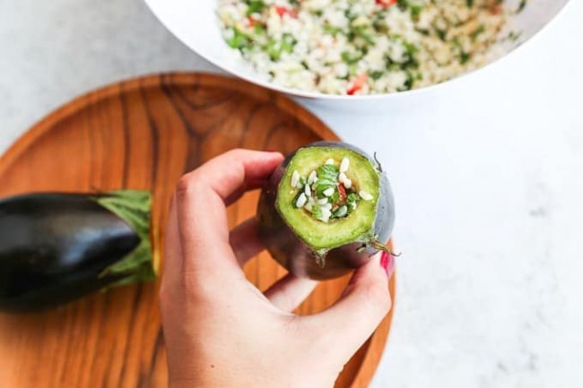 Mehshi Betenjan (Stuffed Eggplants) - Little Sunny Kitchen