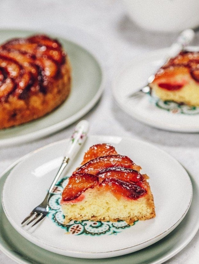 Loquat Upside Down Cake - Little Sunny Kitchen