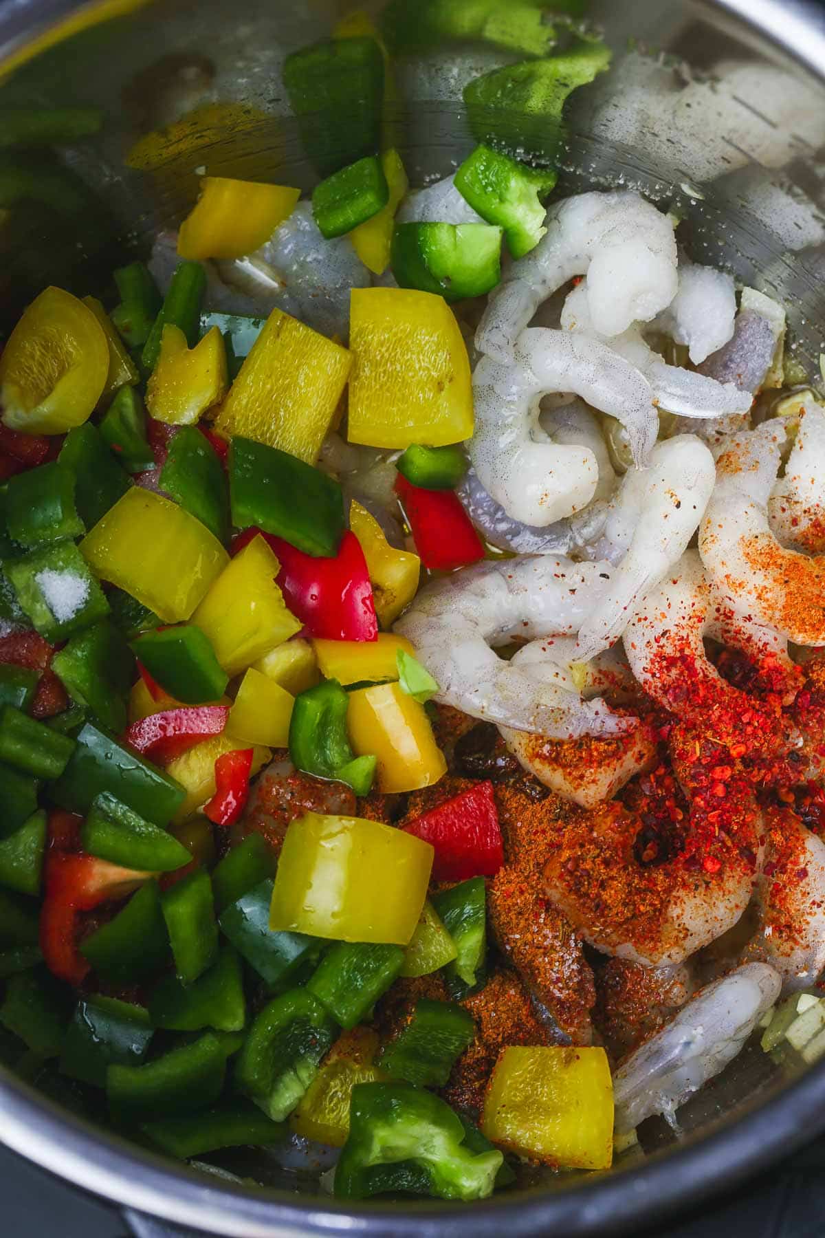 Instant Pot Spicy Pepper Shrimp - Little Sunny Kitchen