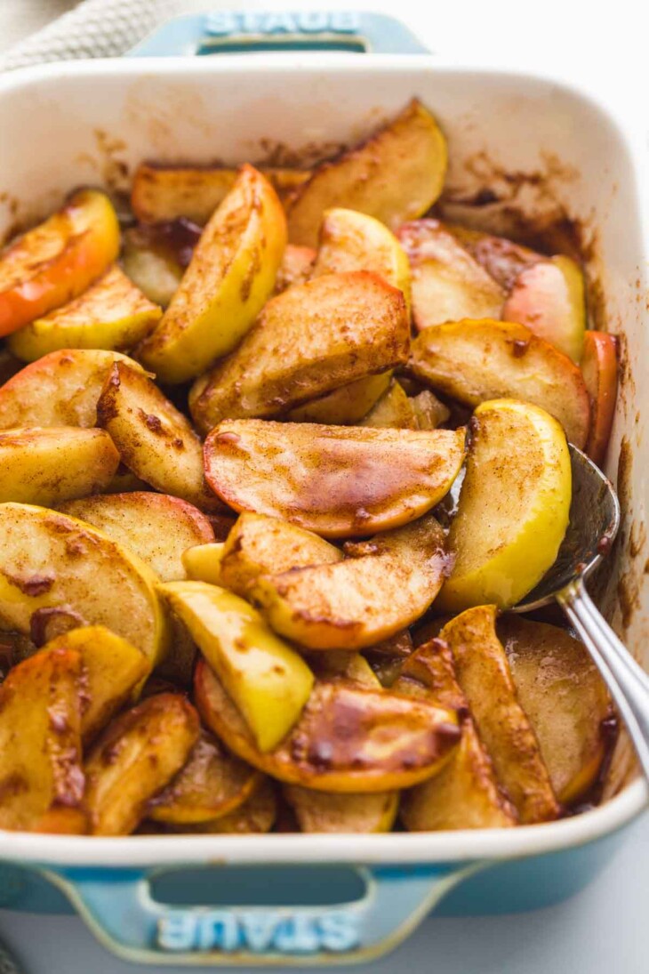 Cinnamon Baked Apple Slices - Little Sunny Kitchen