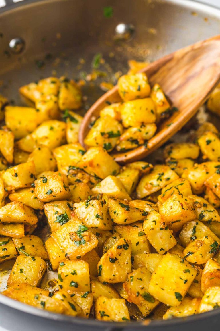 Batata Harra (Spicy Lebanese Potatoes) - Little Sunny Kitchen