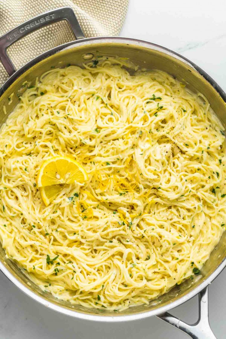Easy Creamy Lemon Pasta (ready in 15 minutes!) - Little Sunny Kitchen