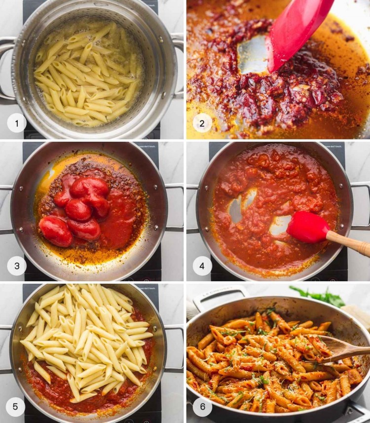 Quick & Easy Penne Arrabbiata - Little Sunny Kitchen