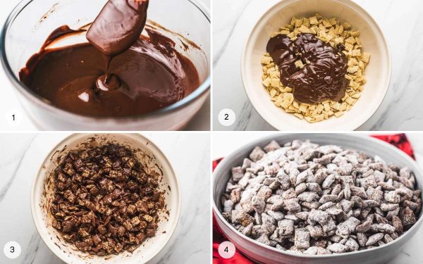 Puppy Chow Recipe (Muddy Buddies) - Little Sunny Kitchen