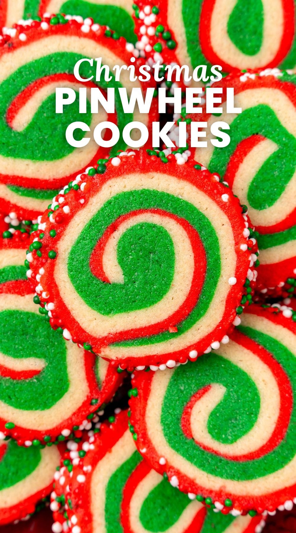 Easy Christmas Pinwheel Cookies - Little Sunny Kitchen