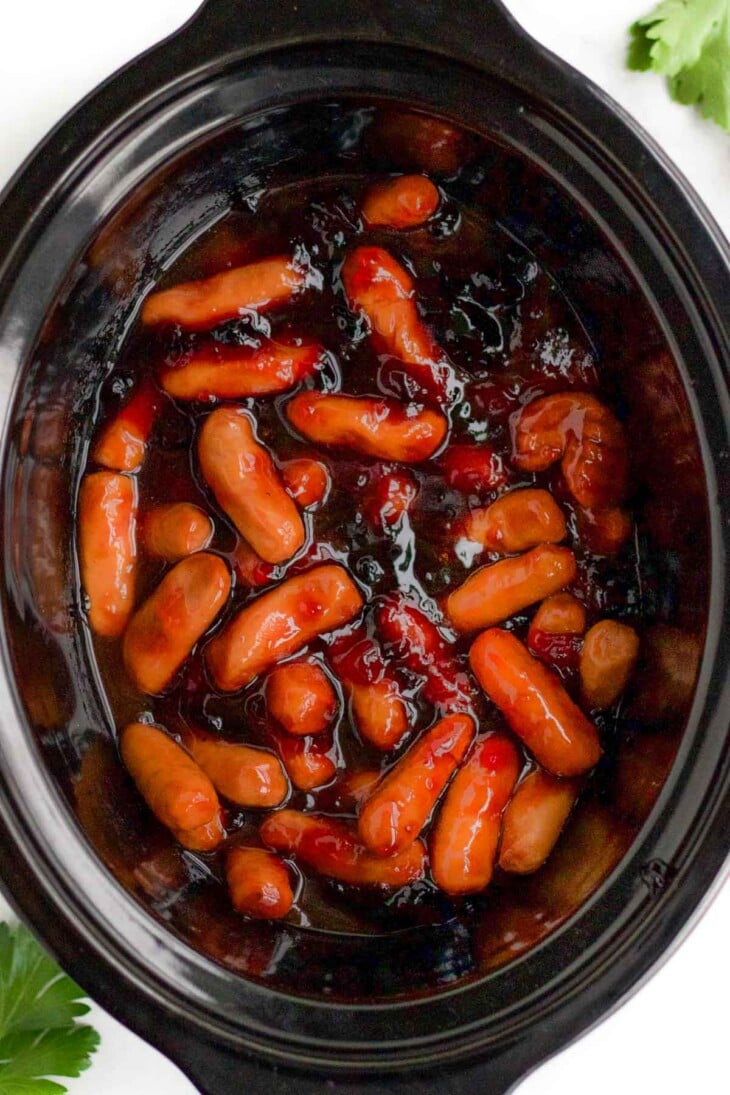3-ingredient Crockpot Little Smokies Recipe | Little Sunny Kitchen