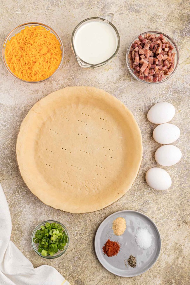 Quiche Lorraine with Pre-Made Crust- Little Sunny Kitchen