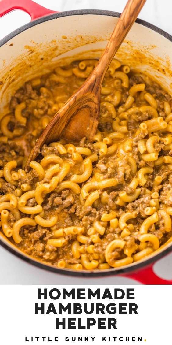 One Pot Homemade Hamburger Helper (Stovetop & Instant Pot Directions)