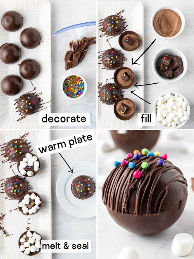The BEST Hot Chocolate Bombs (Full Tutorial) - Little Sunny Kitchen
