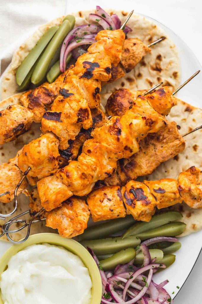 Authentic Shish Tawook Chicken Skewers Recipe | Little Sunny Kitchen