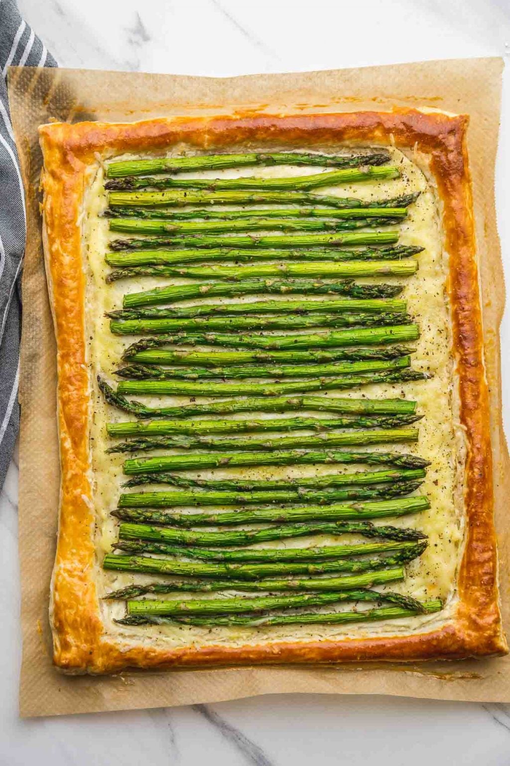 Easy Asparagus Tart (Made with Puff Pastry!) | Little Sunny Kitchen