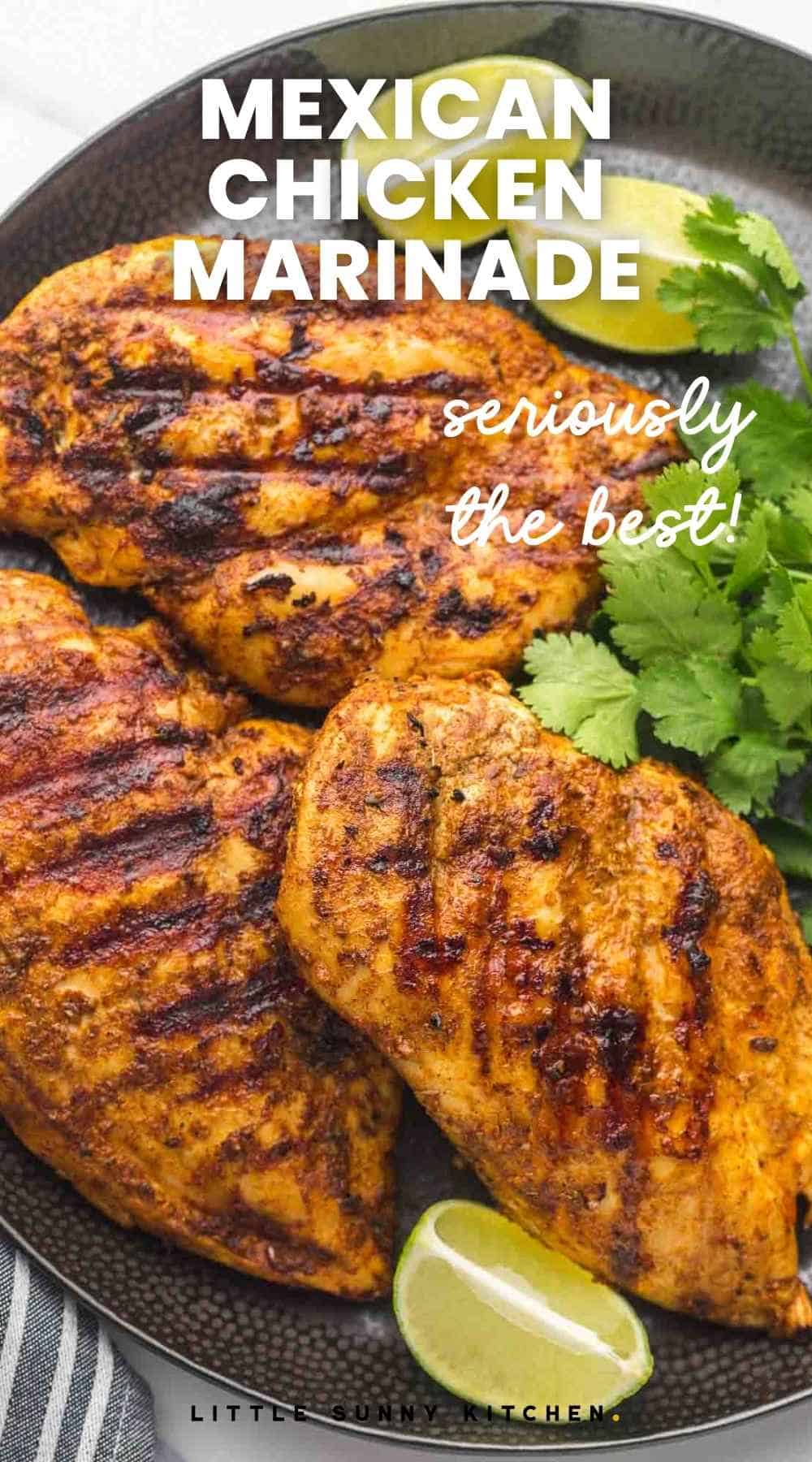 Mexican Chicken Marinade (Best Chicken for Tacos) - Little Sunny Kitchen