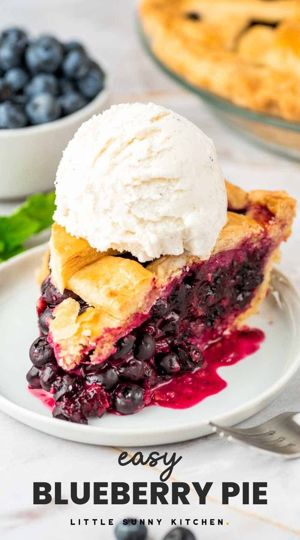 Classic Blueberry Pie Recipe (Easy Recipe!) - Little Sunny Kitchen