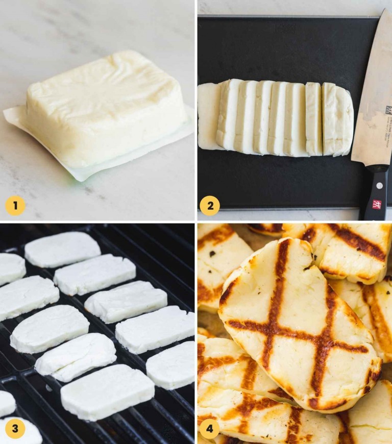 Grilled Halloumi Cheese Recipe (The Cheese That Doesn't Melt!)