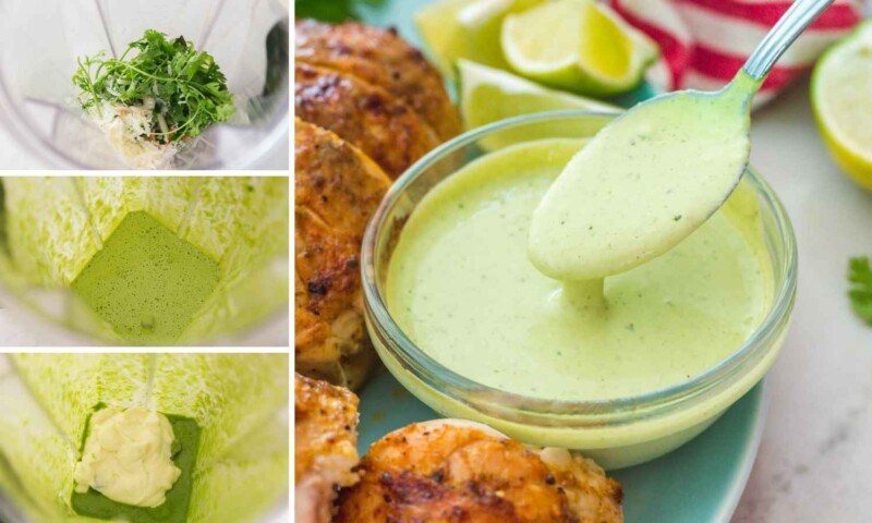Peruvian Chicken with Green Sauce (Juicy Chicken!) - Little Sunny Kitchen