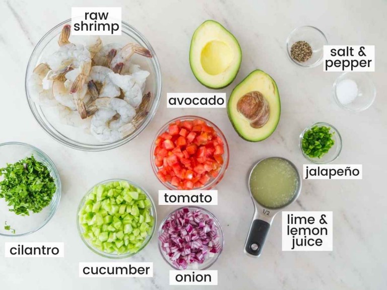 Easy Shrimp Ceviche With Avocado (Light & Fresh!) - Little Sunny Kitchen