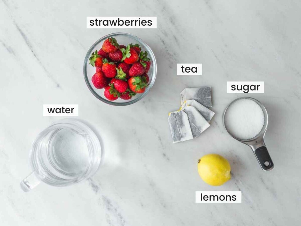 Iced Strawberry Tea (Easy Summer Drink!) - Little Sunny Kitchen