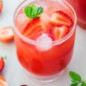 Iced Strawberry Tea (Easy Summer Drink!) - Little Sunny Kitchen