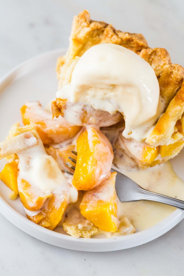 Perfect Peach Pie Recipe - Little Sunny Kitchen