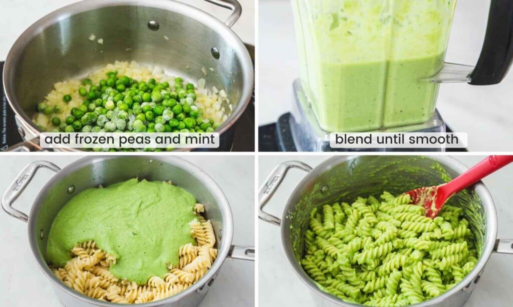 Pasta with Peas (Easy Vegetarian Recipe) - Little Sunny Kitchen