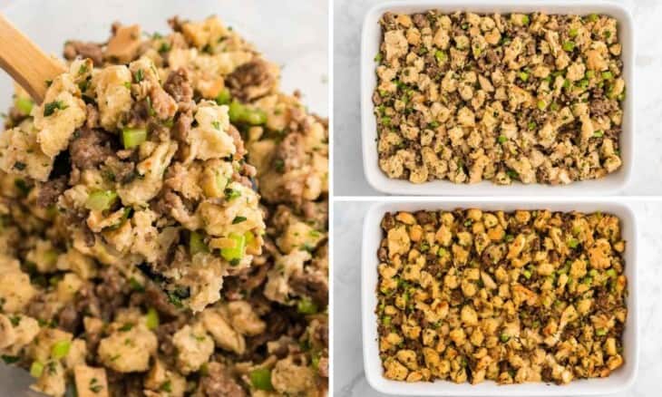 Easy Sausage Stuffing Recipe - Little Sunny Kitchen