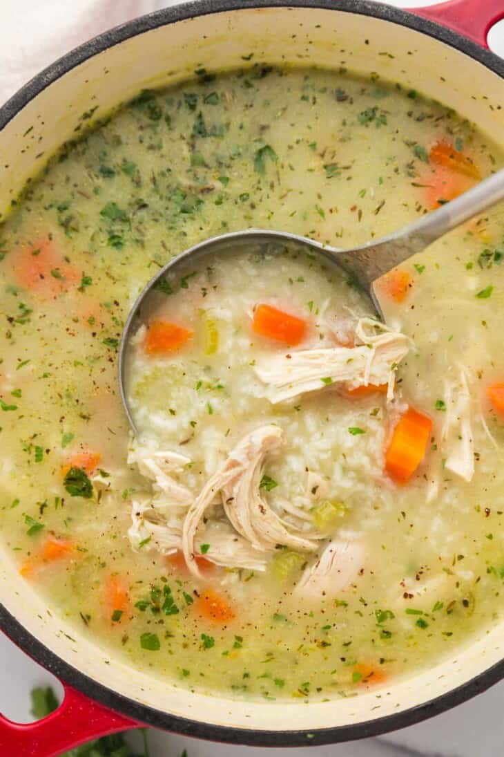 Chicken and Rice Soup - Little Sunny Kitchen
