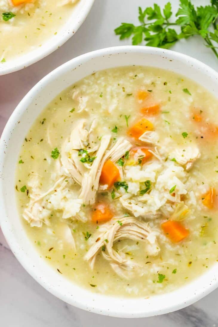 Chicken and Rice Soup - Little Sunny Kitchen
