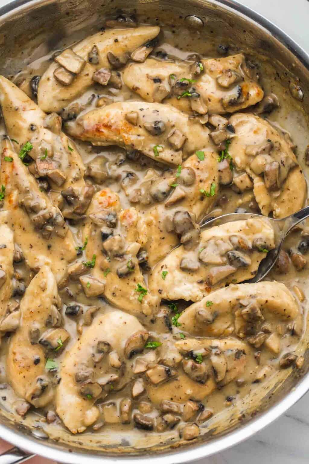 Cream of Mushroom Chicken (Easy Dinner!) - Little Sunny Kitchen