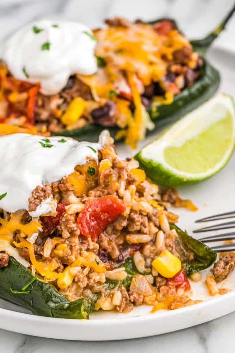 Stuffed Poblano Peppers Recipe - Little Sunny Kitchen