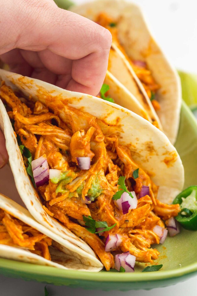 Chicken Tinga Tacos (Pollo De Tinga) - Little Sunny Kitchen