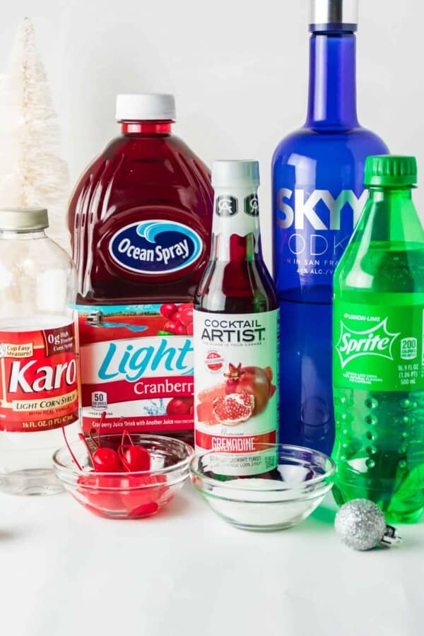 Christmas Vodka Cocktail (Santa Cocktail) - Little Sunny Kitchen