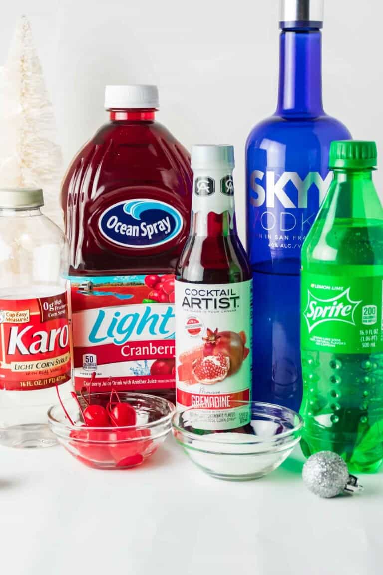 Christmas Vodka Cocktail (Santa Cocktail) - Little Sunny Kitchen