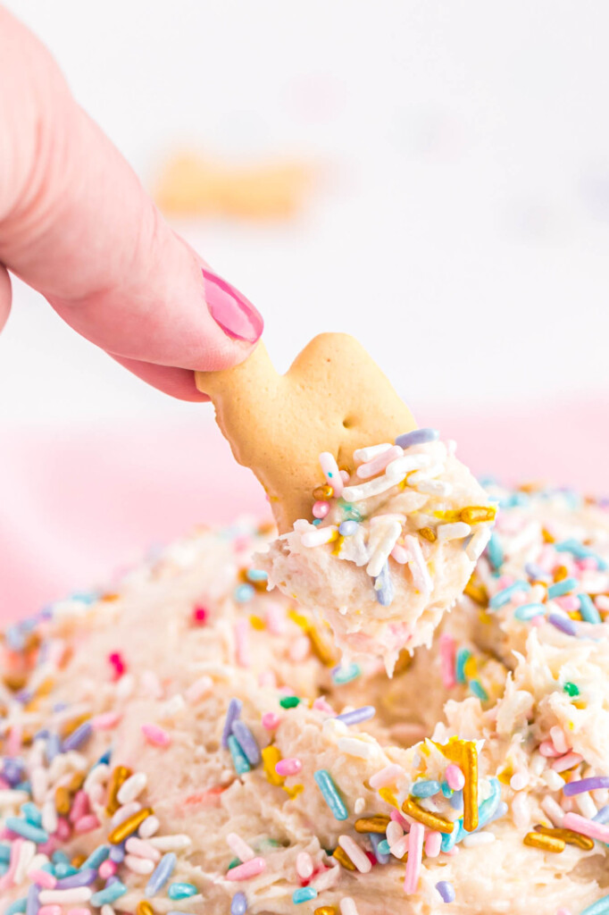 Funfetti Cake Batter Dip Recipe (No-Bake!) - Little Sunny Kitchen