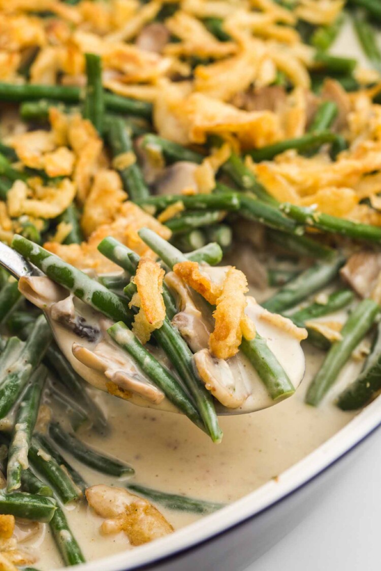 Creamy Green Bean Casserole - Little Sunny Kitchen